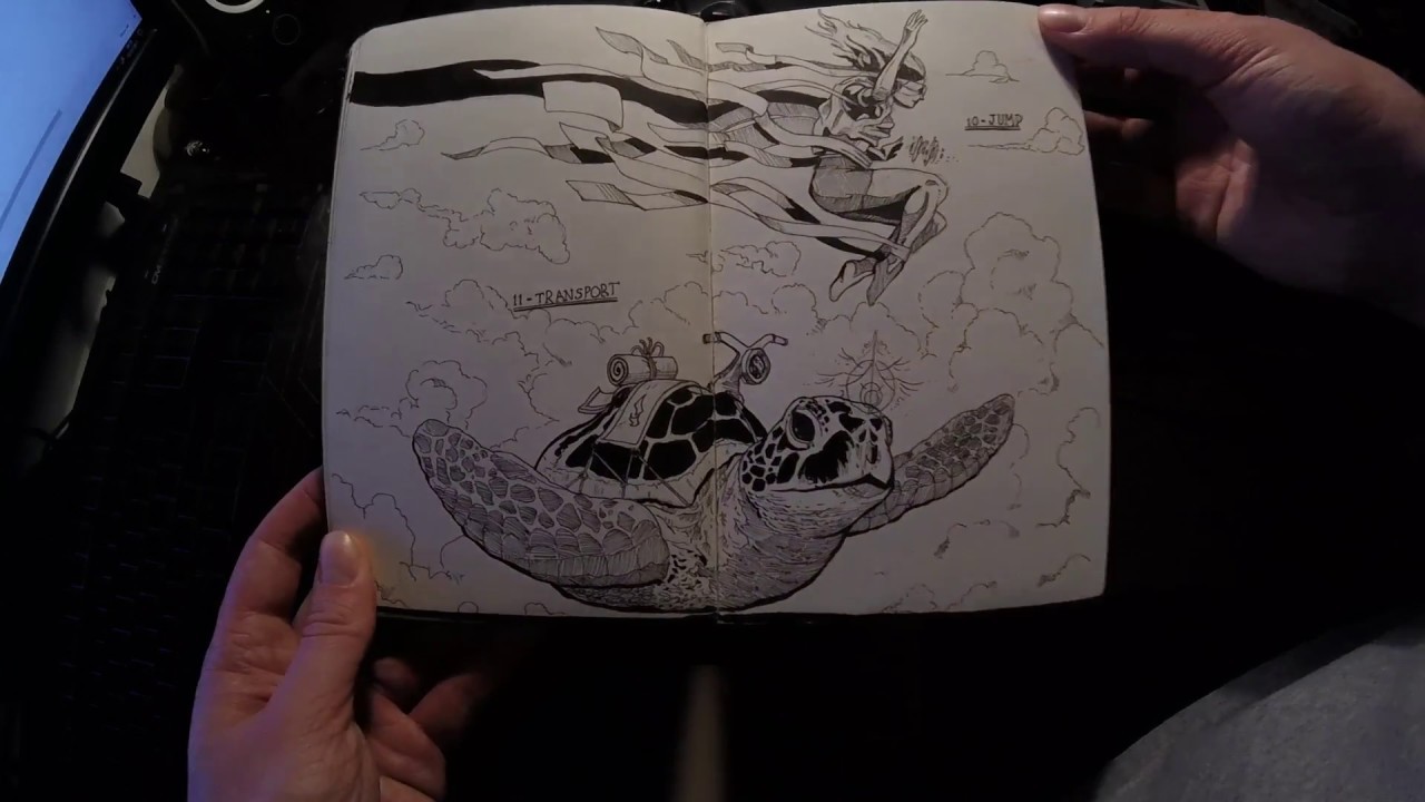ArtStation - Video of my first complete sketchbook