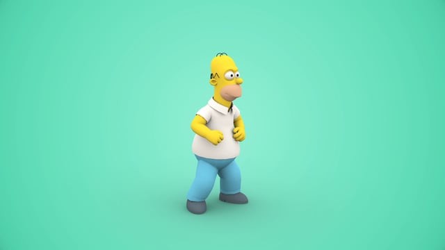 ArtStation - Homer Turns Around Animation