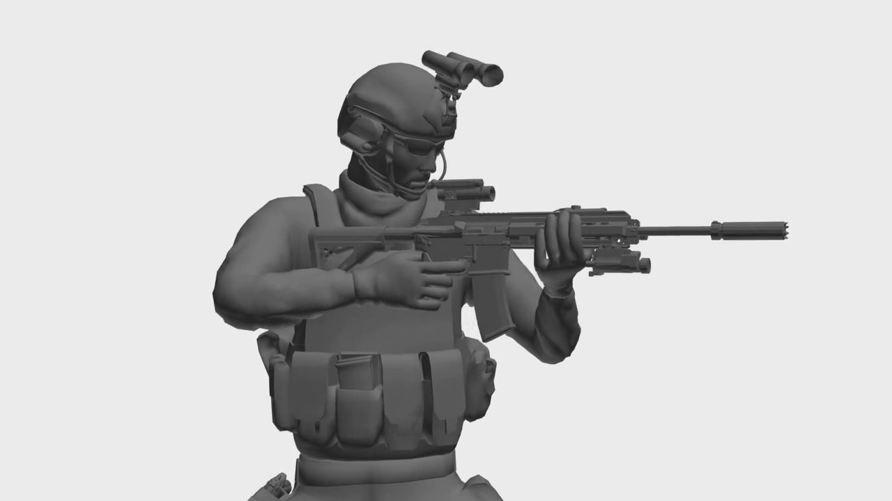 ArtStation - Game Animation Rifle Locomotion