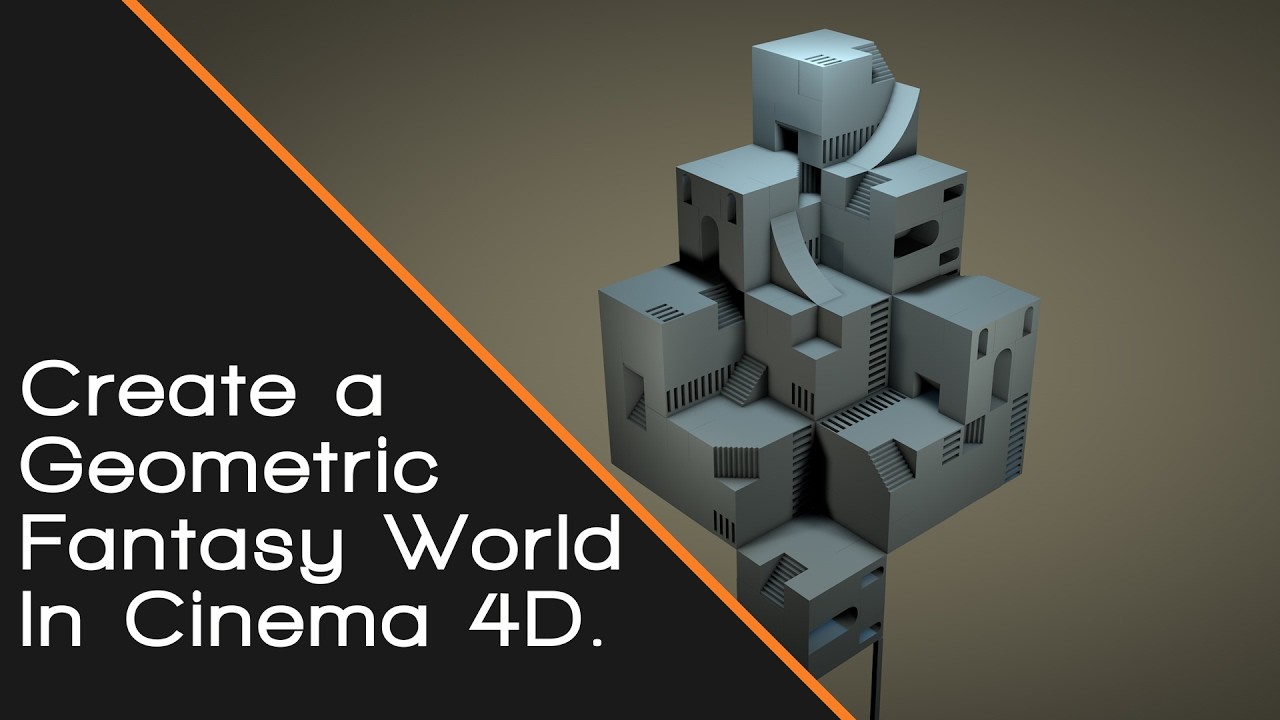 ArtStation - Create a Geometric Fantasy World in Cinema 4D.