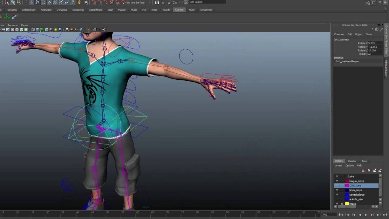 ArtStation - Rigging personaje
