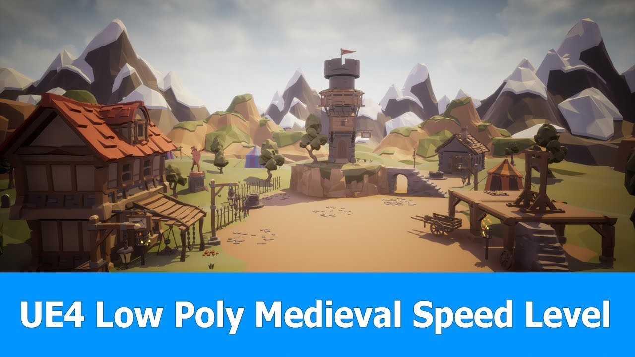 ArtStation - UE4 Low Poly Medieval Scene