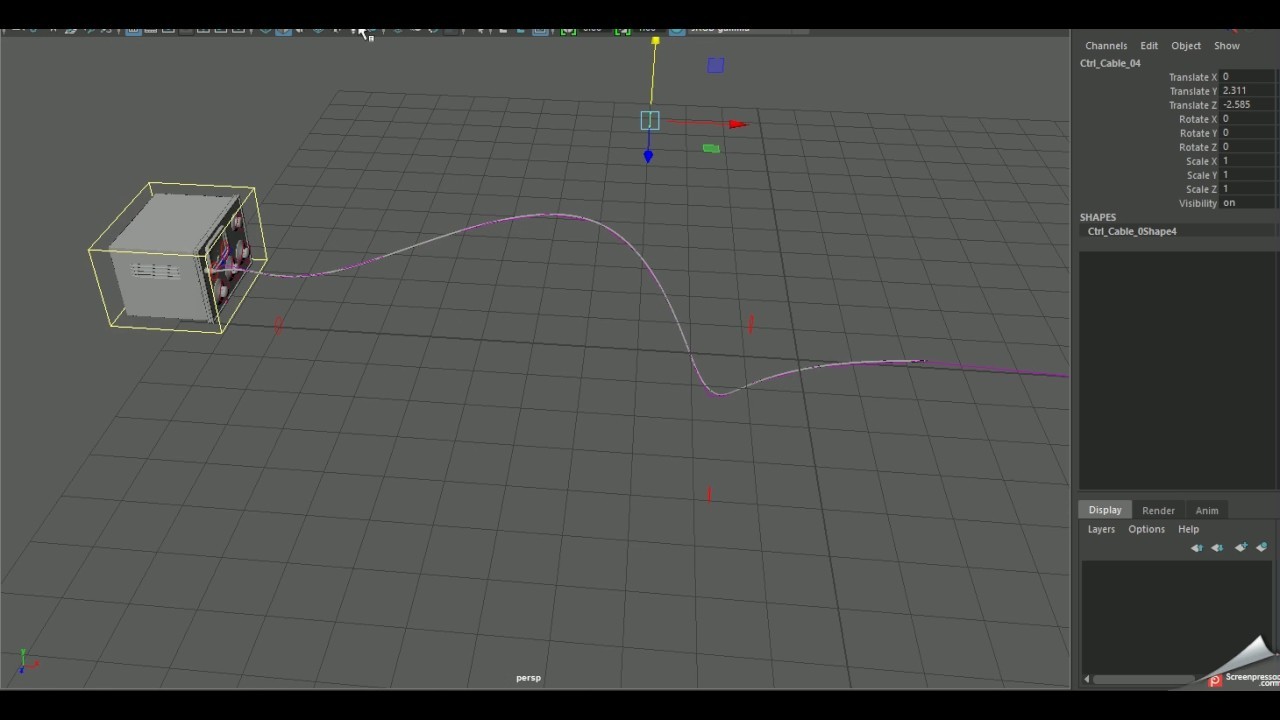 ArtStation - Cable Rig - IK Handle Tool.