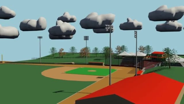 ArtStation - Baseball Field Render