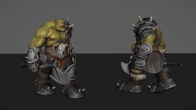 ArtStation - Orc walk cycle