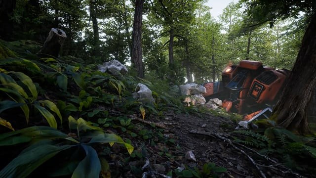 ArtStation - Unreal Engine - Forrest Path Crash landing
