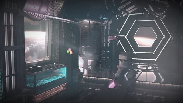 ArtStation - Spaceship Scene