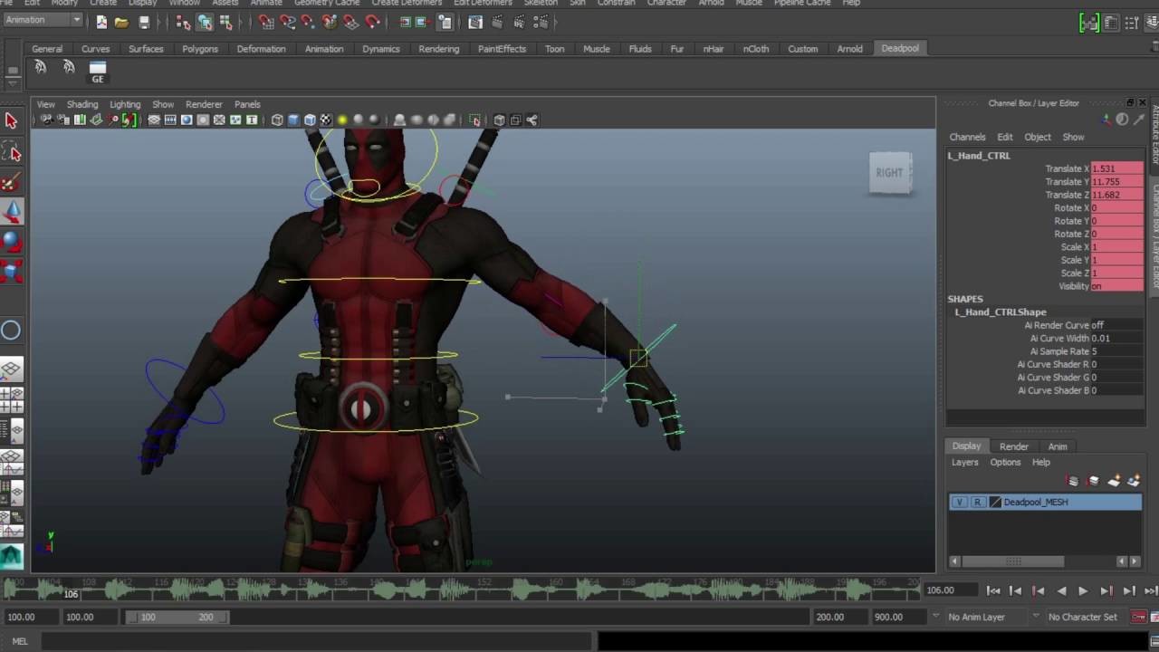 ArtStation - Deadpool - Animation and Rigging