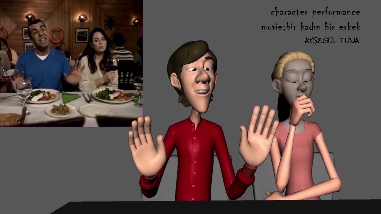 ArtStation - 3D Character Performance Animation/ Bir Erkek Bir Kadın