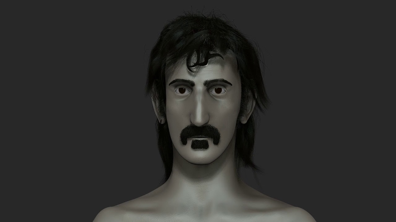 ArtStation - Frank Zappa Head Sculpt