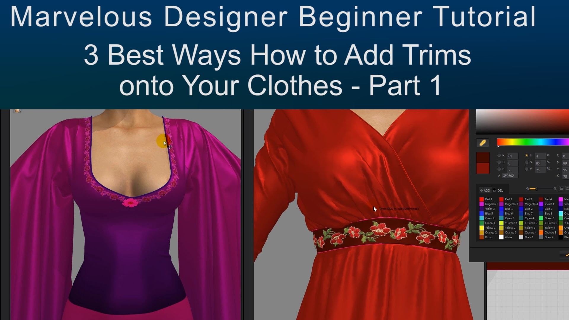 ArtStation - Marvelous Designer Tutorial Videos: Adding Trims