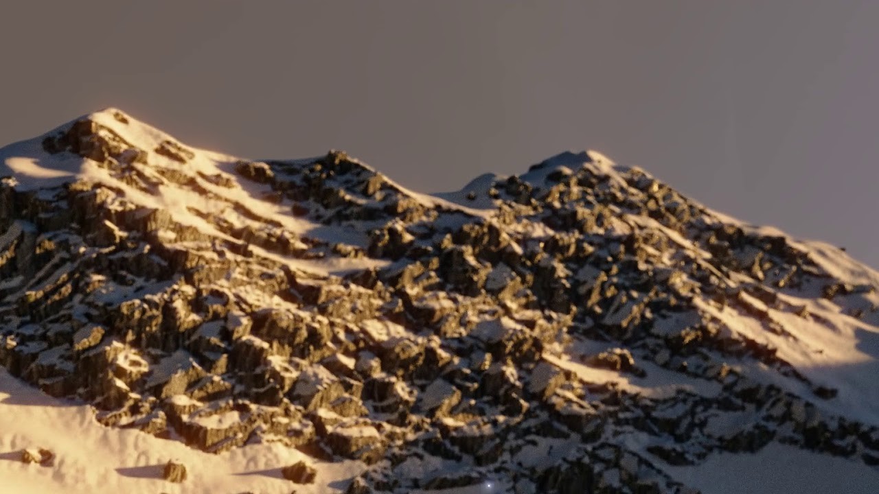 ArtStation - Photorealistic CGI Mountain Range Flyover