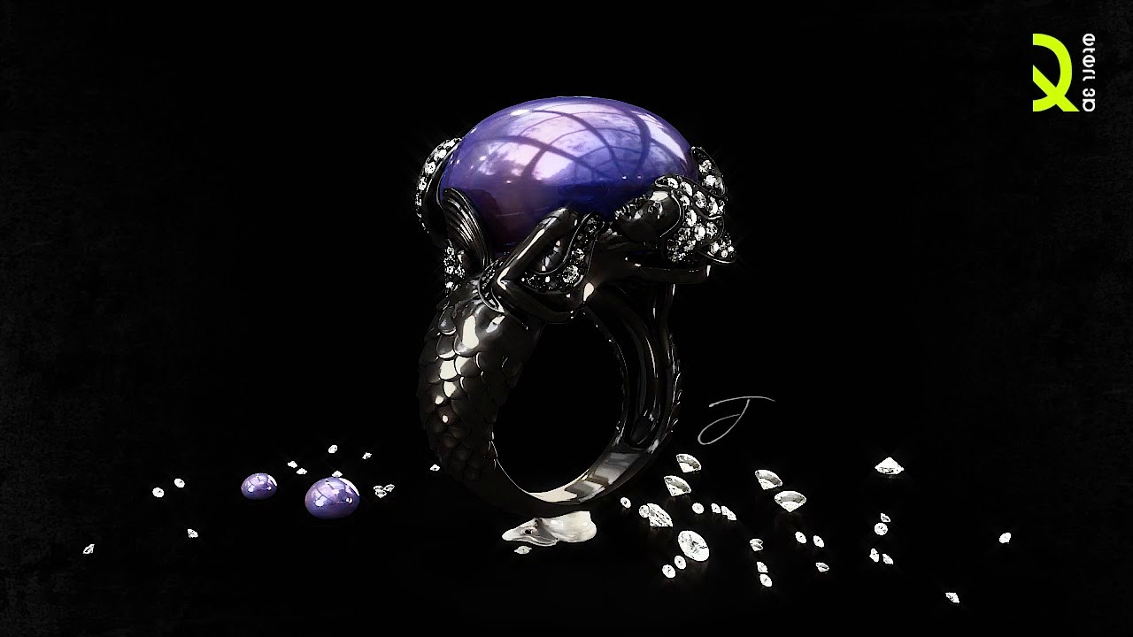 ArtStation - VIDEO Anillo Black gold