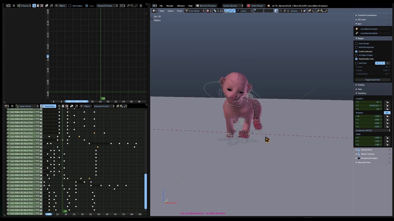 ArtStation - Lion Kitten Rig