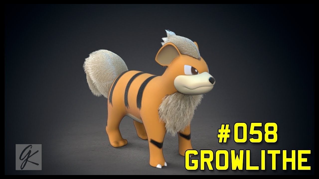 ArtStation - #058 Growlithe