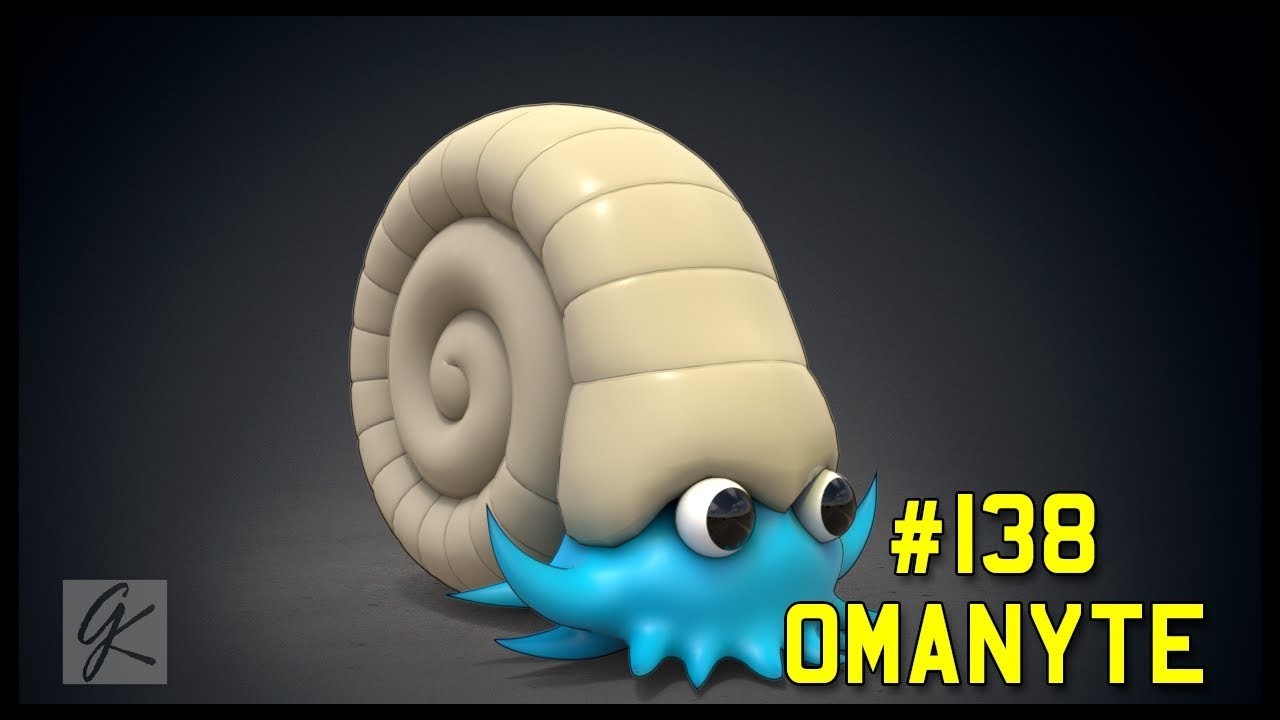 ArtStation - #138 Omanyte
