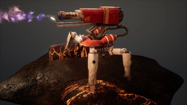 ArtStation - Flame Turret | UE4