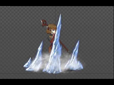 ArtStation - ice spine 2d animation effect