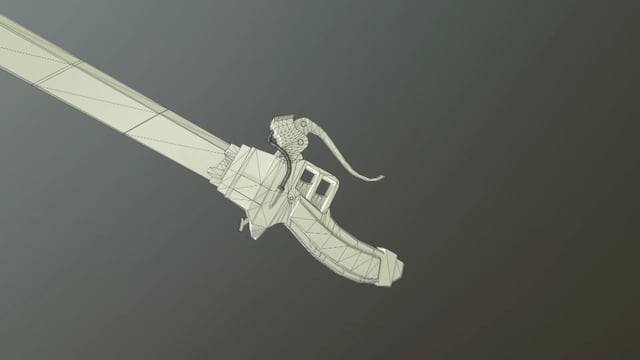 ArtStation - Weapon shingeki no kyojin three-dimensional 3D