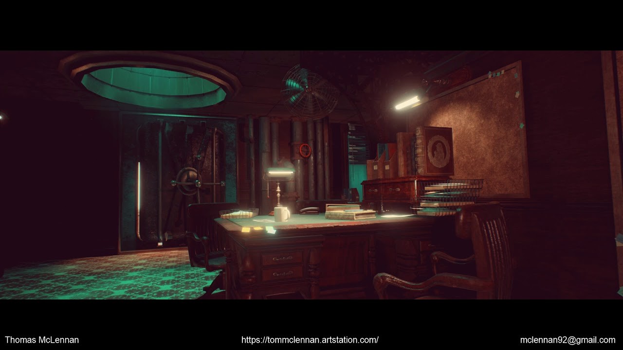ArtStation - Bioshock Inspired Environment - Rapture Office