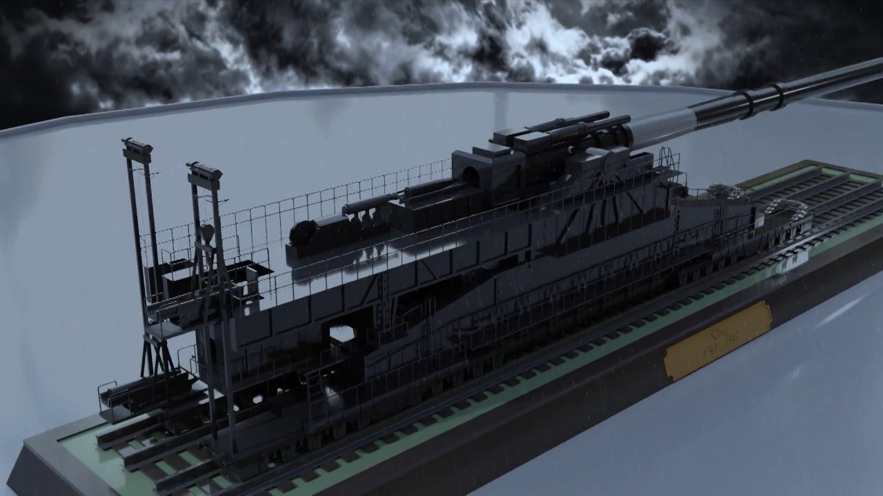 ArtStation - Railway Gun 3d Model