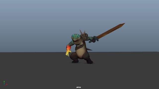 ArtStation - Croc Warrior Attack Animation