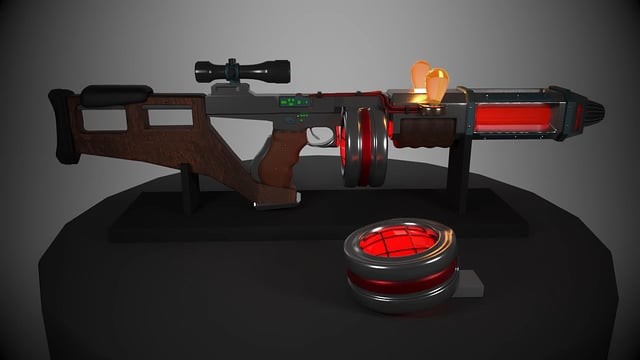 ArtStation - laser gun model