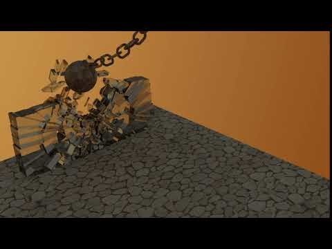 ArtStation - Wrecking ball animation cel fracture