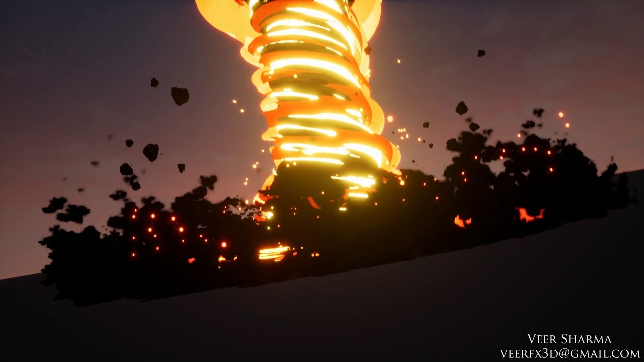 ArtStation - Tornado Spell Sketch - Winner 2nd place