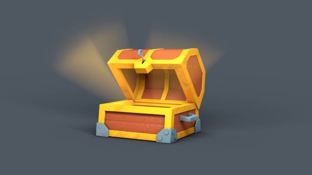 ArtStation - Low Poly Treasure Chest (model and animation)