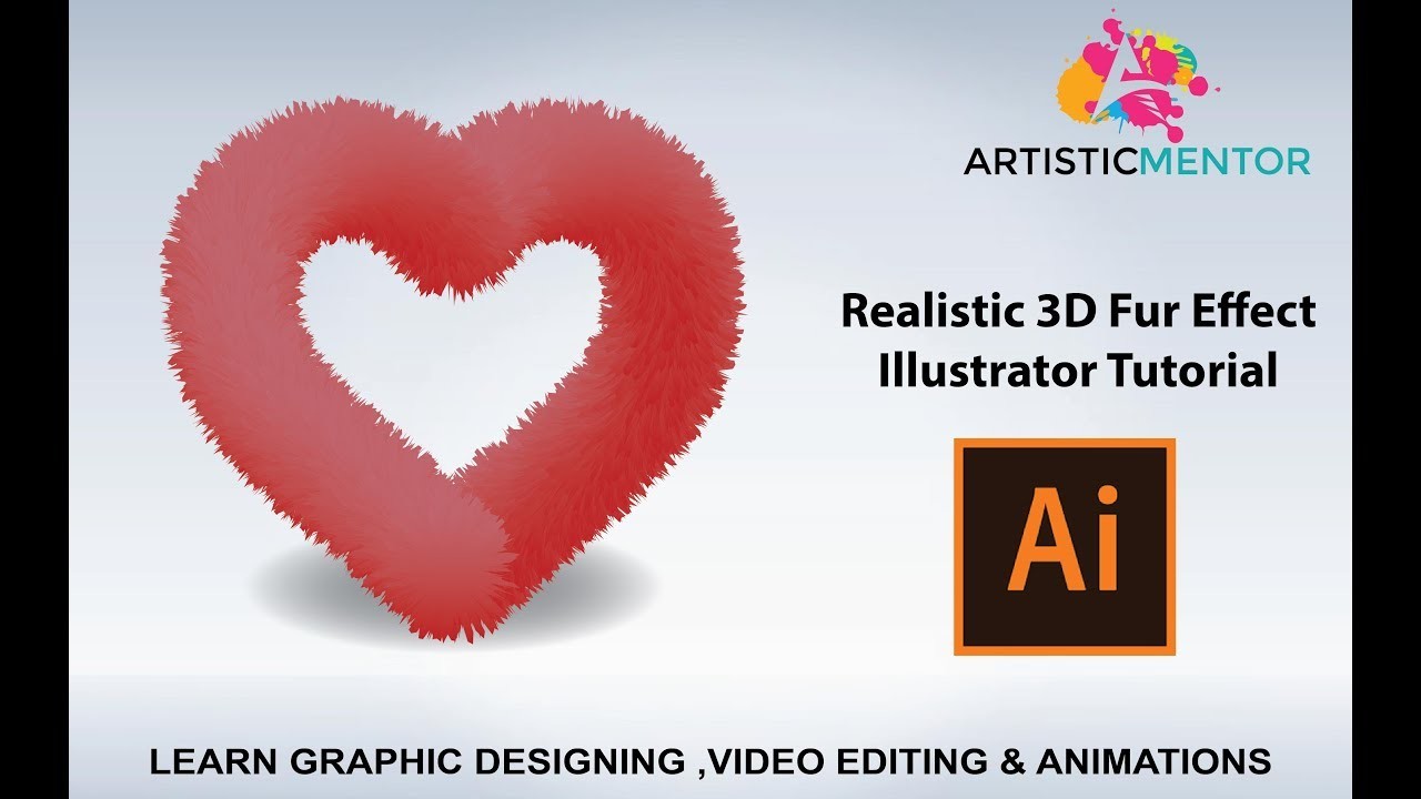 ArtStation - How to Create Realistic 3D Fur Effect | Illustrator Tutorial