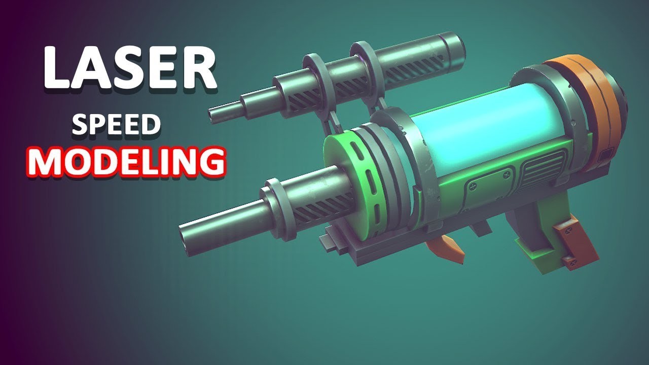 ArtStation - Stylized Laser Gun