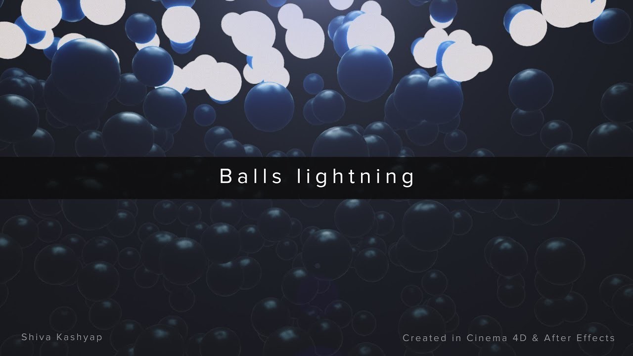 ArtStation - Balls lightning | Cinema 4D | Octane Render