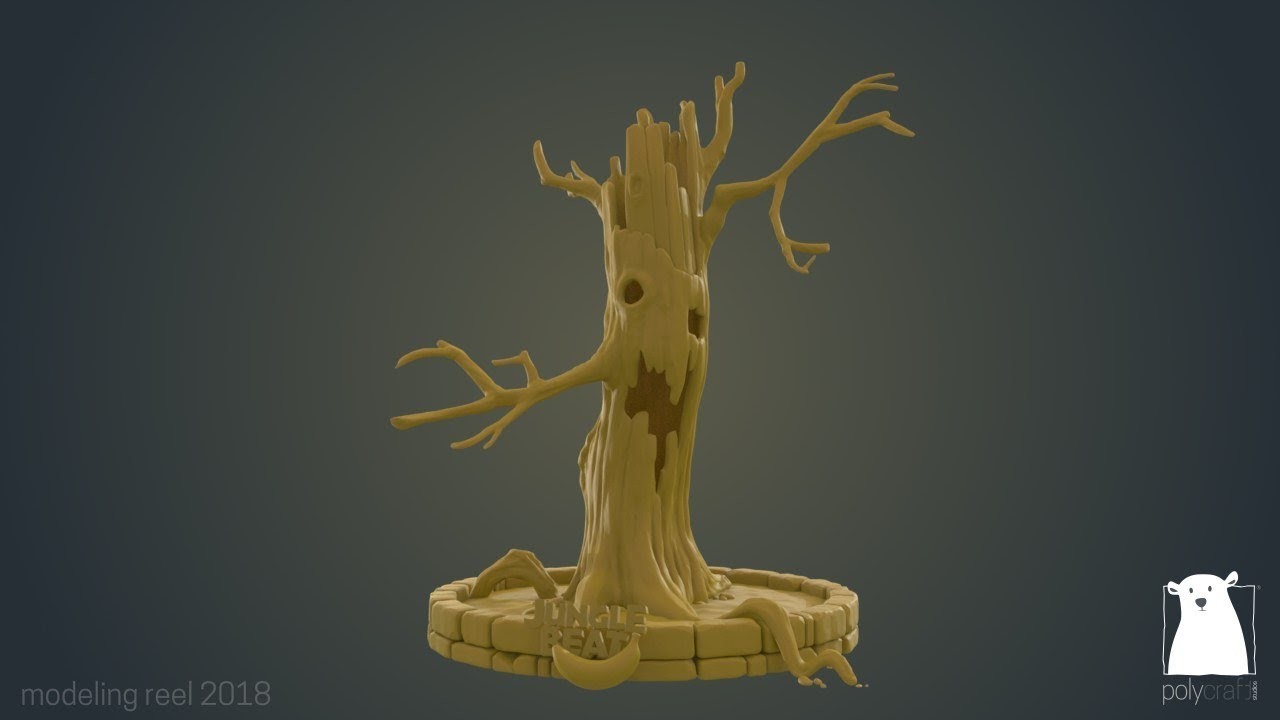 ArtStation - CG hollow tree - prop