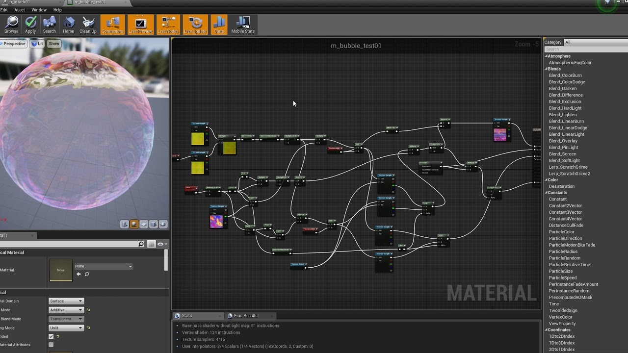 ArtStation - UE4_Material test_bubble