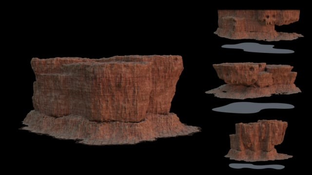 ArtStation - Houdini - procedural rock formations