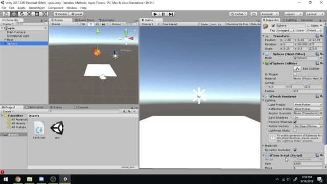 ArtStation - Variables, Methods, Input, Timers