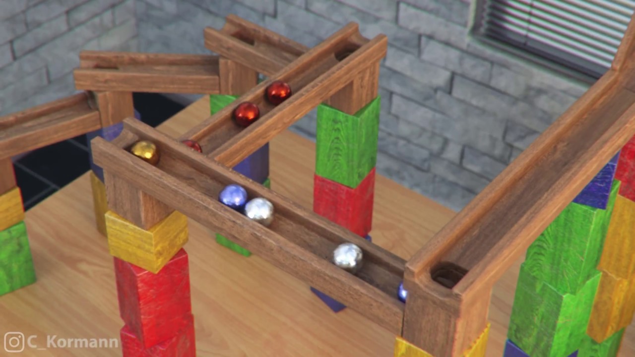 ArtStation - Marble Run Animation / Rigid Body Simulation