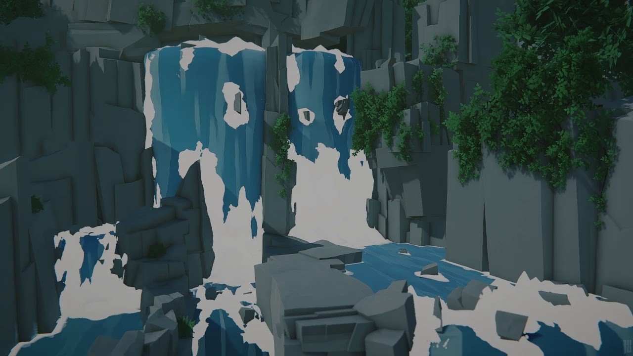 ArtStation - VFX - Stylized Waterfall