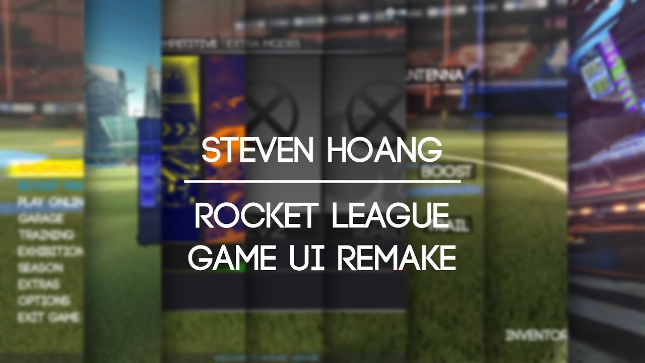 ArtStation - Rocket League UI Remake [Fan Made]