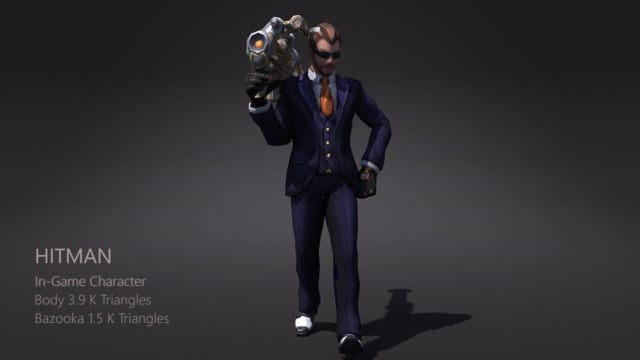 ArtStation - Hitman - Low Poly Mobile Game Character