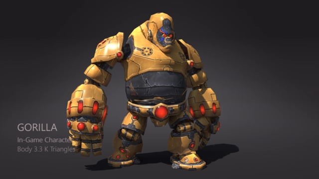 ArtStation - Mecha Gorilla - Mobile Game Character