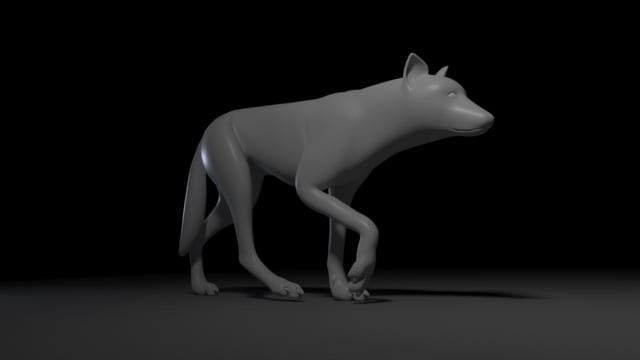 ArtStation - Wolf walk cycle