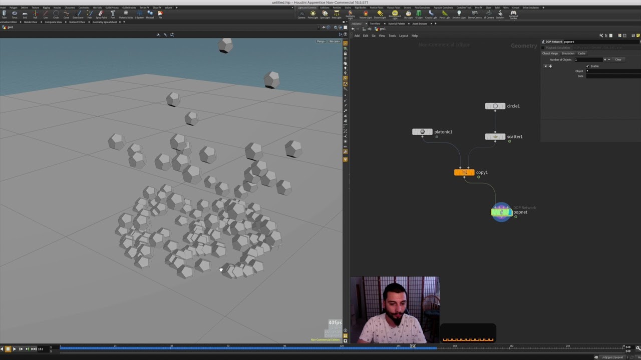 ArtStation - Houdini multi solver Particle/RBD Object (Turkce)