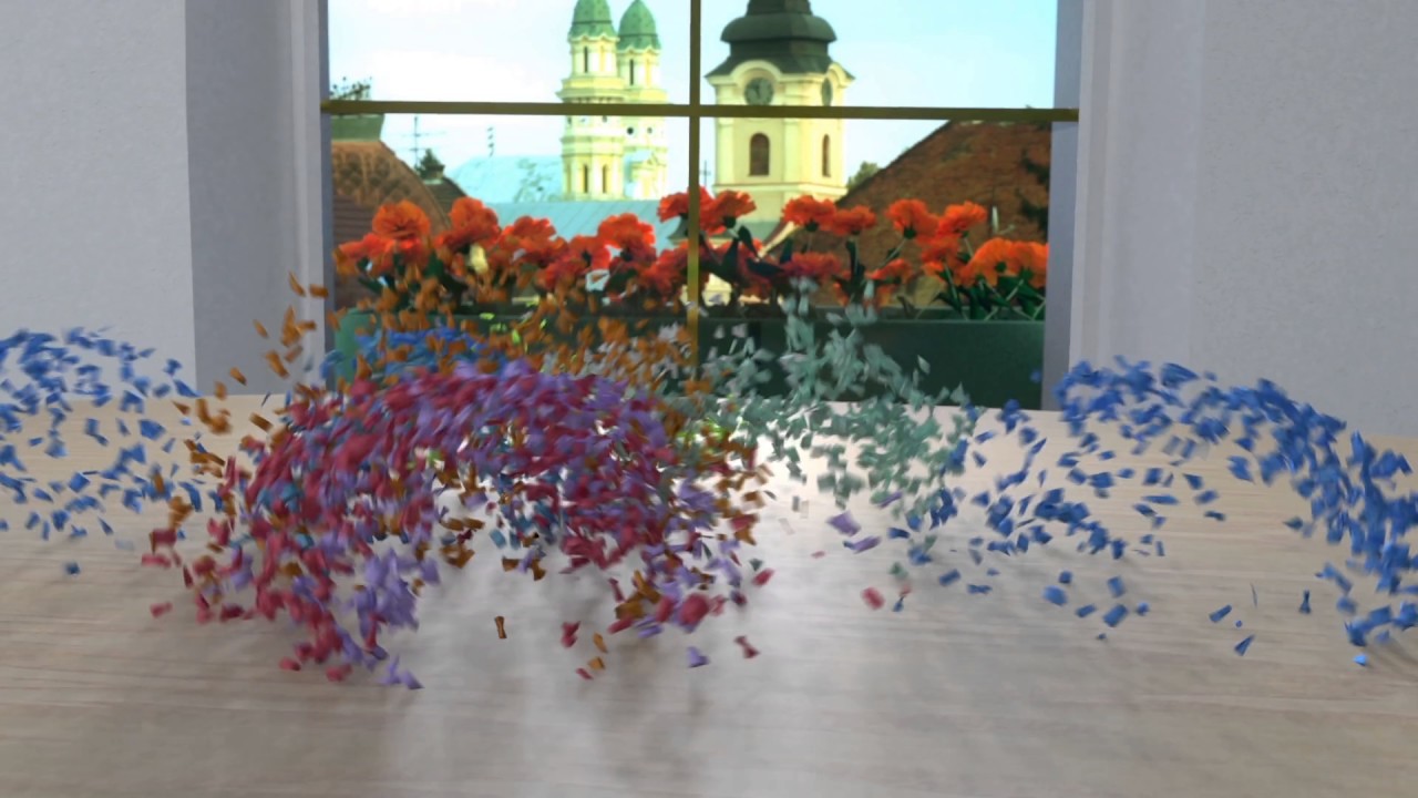 ArtStation - Intro animation with particles and rigid bodies (Blender 3D)