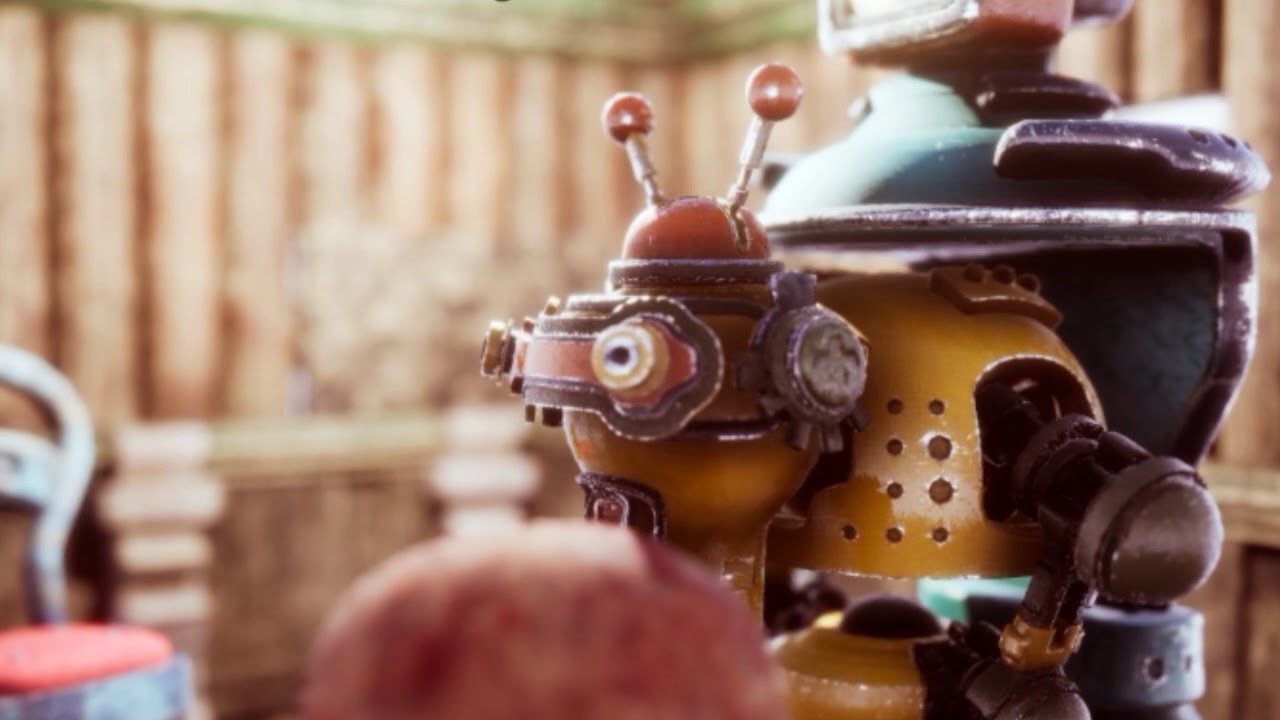 ArtStation - TV Robot At the end of the world UE4 real time rendering.