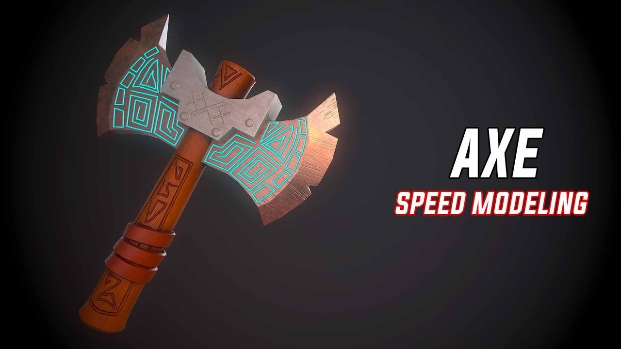 ArtStation - Autodesk Maya 2018 - Stylized Axe Modeling