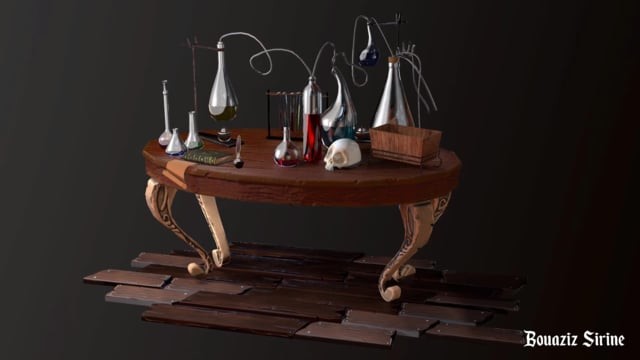 ArtStation - alchemy table