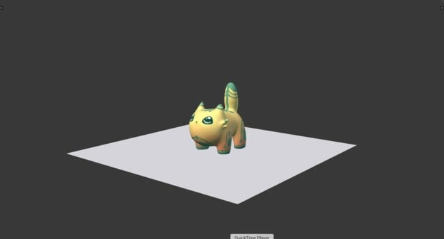 ArtStation - Textured Cat Turn Around