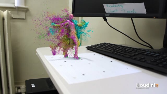 ArtStation - Particle Simulation Dancing Girl